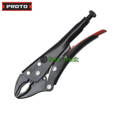 Jual Tang Jepit Proto J292WRXL Jaw Pliers w/Cutter ,Locking Curved- 9 ...