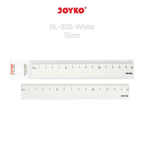 Jual Penggaris Akrilik Joyko RL-302 15cm Acrylic Ruler - White - Kota ...