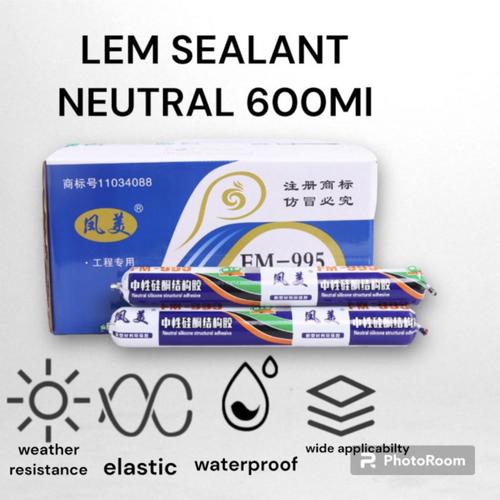 Jual Lem Silicon Neutral Sosis / Lem Silicon Sealant Sosis 600ML ...