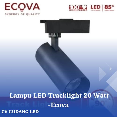 Jual Lampu LED Tracklight Sorot 20 Watt Body Hitam Ecova - Hitam ...