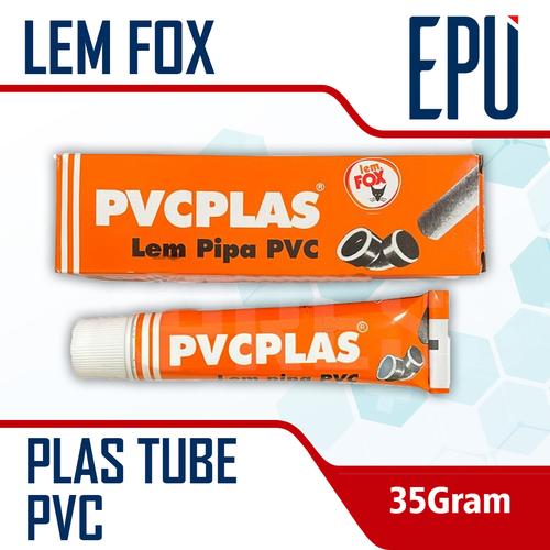 Promo Pvcplas Tube 35 Gram Lem Pvc Lem Pipa Fitting PVC Lem Fox Pvcplas ...