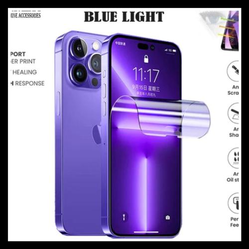 Jual Iphone 15 / Pro / Plus /Pro Max Hydrogel Matte Clear Blue Light ...