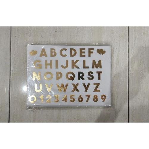 Jual " STIKER BALON PVC UKURAN 21 X 29 HURUF ABJAD ' - black - Jakarta ...