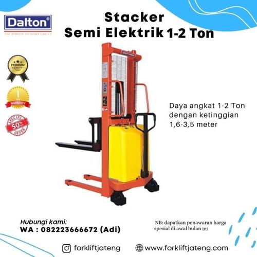 Jual Hand Stacker Semi electric 1 ton 3,5 meter Dalton / Semi Elektrik - Kota Semarang ...