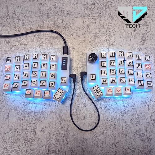 Promo Lotus58 Prebuilt Lily58 Mechanical Split Keyboard Knob RGB ...