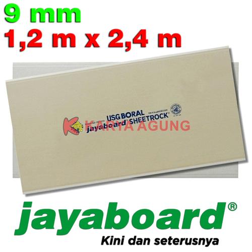 Jual Gypsum Jayaboard 9mm (1,2 x 2,4 meter) / Papan Gipsum Jaya board 9 ...