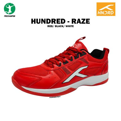 Promo Sepatu Badminton Dewasa Hundred Raze Red Black White Original ...