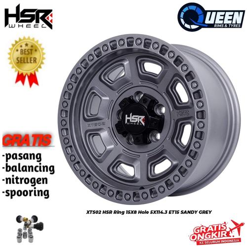 Jual Velg semi offroad HSR XTS 02 R15 untuk xtrail innova ford escape ...