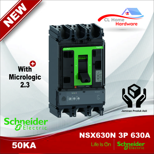 Jual MCCB 3P 630A COMPACT NSX630N - C63N32D630 SCHNEIDER 3 Fase 630 ...