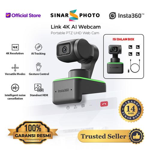 Promo Insta360 Link UHD 4K AI Webcam - Insta 360 Link UHD 4K Cicil 0% 3x - Kota Denpasar - Sinar ...