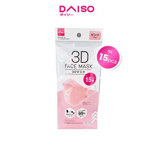 Jual Daiso 3D Face Mask -15 pcs. - Pink- - Jakarta Pusat - DAISO JAPAN ...