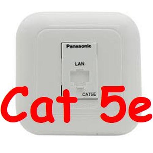 Jual Socket Lan / outlet data cat 5e & cat 6 panasonic - Cat 5e - Cat ...