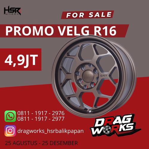 Jual VELG MOBIL RACING HSR BAUT 4 UNTUK AVANZA KIJANG XENIA BRIO JAZZ ...