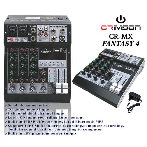 Jual MIXER AUDIO CRIMSON CR MX FANTASY 4 FANTASY-4 ORIGINAL 4 CHANNEL - Jakarta Barat - First ...