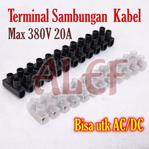 Jual terminal listrik sambungan kabel 20A max 380v 400v terminal krusin ...