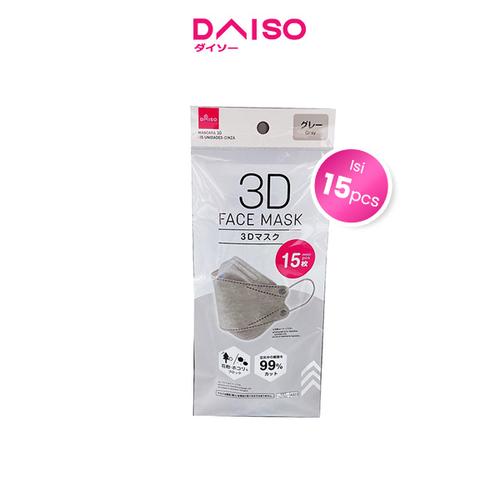 Jual Daiso 3D Face Mask -15 pcs. - Gray- - Jakarta Pusat - DAISO JAPAN ...
