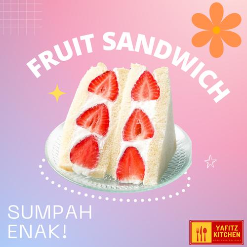 Jual Fruit Sando / Fruit Sandwich Buah Segar Dijamin Enak - 1 Slice ...