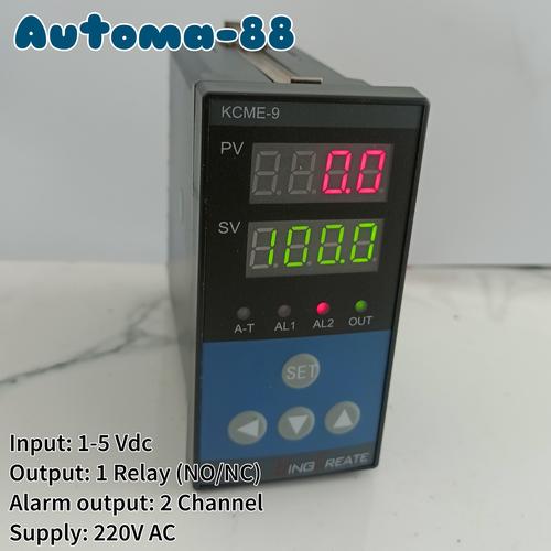 Jual KCME-9 Digital Process Controller Input 1-5V DC output 1 Relay 2 Alarm - Kab. Bekasi ...