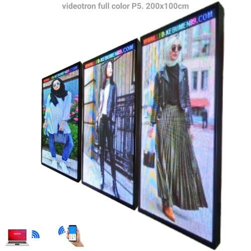 Jual LED videotron 100 x 200 cm P5 RGB outdoor - 1 sisi indoor - Kab ...