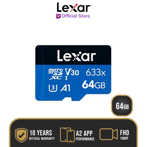 Promo Lexar High Performance 633x MicroSDXC UHS-I A1 V30 64GB - micro SD 64 GB - Jakarta Pusat ...