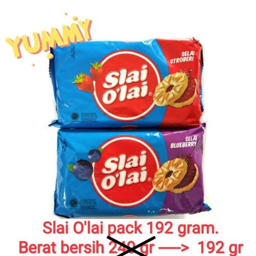 Jual Biskuit Slai Olai Roma 240gr. | Slai olay/Selai. - Strawberry ...