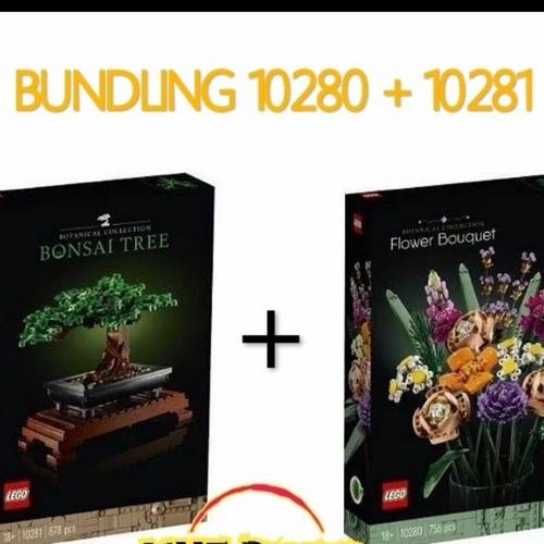 Jual Bundle Lego 10280 10281 Flower Bouquet + Bonsai Tree Original ...