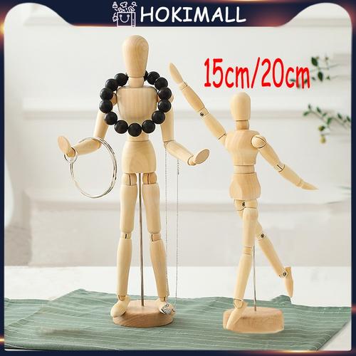 Promo 20CM Manekin Kayu Wooden Manikin Utk Model Gambar Human Figure ...