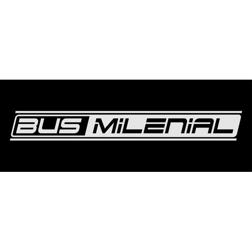 Jual Stiker Bus Milenial | Sticker Cutting Bus Elf - Putih - Kab ...