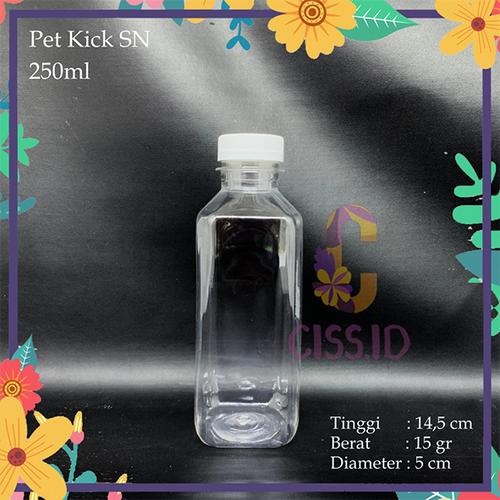Jual BOTOL PLASTIK PET KICK 250ML VALENSIA KEMASAN MINUMAN KOPI JUS ...