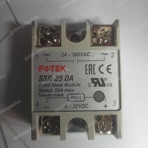 Jual SSR FOTEK 25 DA SOLID STATE RELAY ORIGINAL - Jakarta Barat - gatongelectrik | Tokopedia
