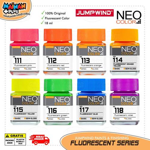 Jual JUMPWIND Neo Fluorescent Series Gundam Paint Cat Gunpla Model Kit ...