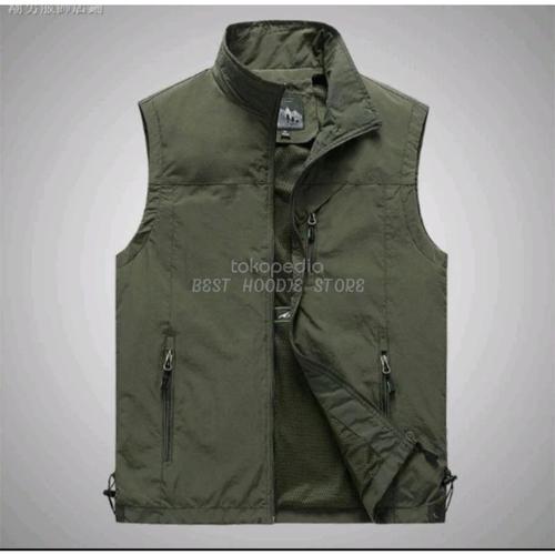 Jual rompi outdoor rompi keren pria wanita tahan air tahan angin - army ...