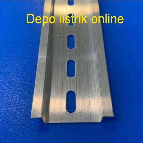 Jual Rell MCB Aluminium 1 Fungsi 1M Din Rail MCB Aluminium 1meter ...