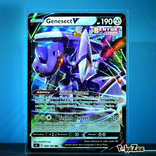 Jual Genesect V Bentuk Fusion s8 069/100 RR Kartu Pokemon TCG Indonesia ...