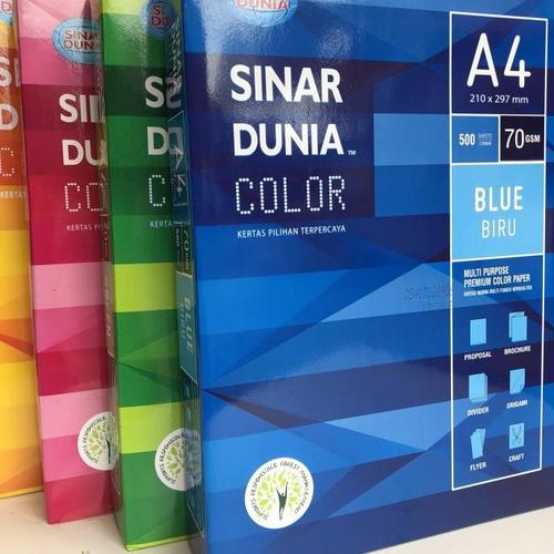 Jual kertas HVS warna A4 Sinar Dunia 70 gsm - Merah Muda - Jakarta ...