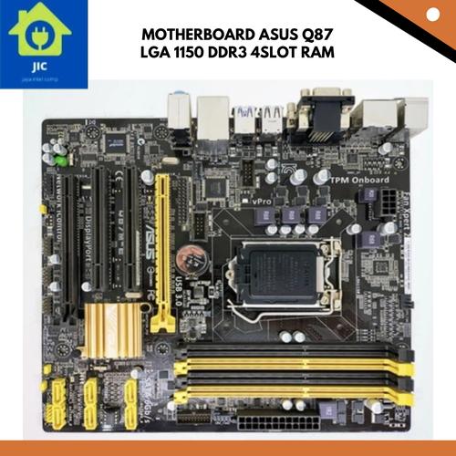 Jual MOTHERBOARD ASUS Q87 LGA 1150 DDR3 4SLOT RAM - Jakarta Pusat ...