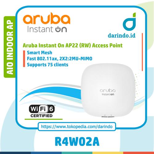 Jual Aruba Instant On AP22 Wifi 6 Indoor Access Point [R4W02A/R6M50A ...