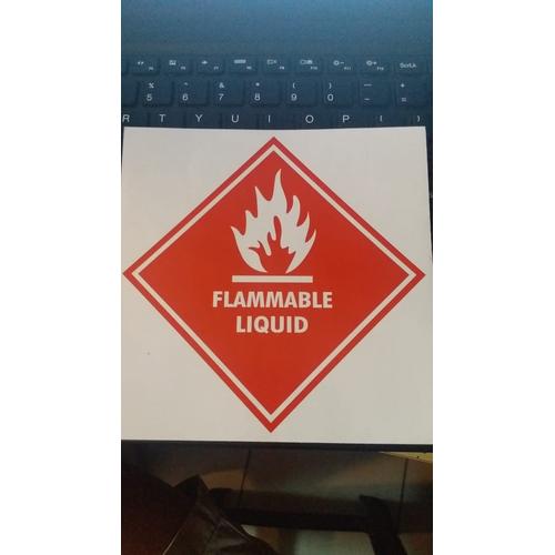 Jual sign label FLAMMABLE LIQUID DIM 15X15 rambu stiker - Jakarta Barat ...