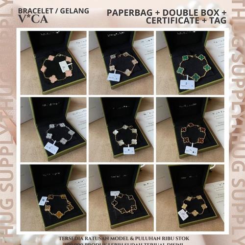 Jual BRACELET VAN CLEEF & ARPELS VCA 5 VINTAGE ALHAMBRA VC CLOVER DAUN ...