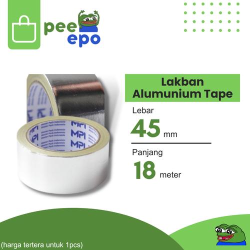 Jual Lakban Alumunium Tape 45 mm X 18 Meter Merk Master Pack Indonesia ...