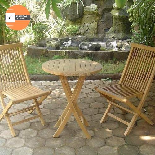 Jual Meja Kursi Taman Teras Garden Kayu Jati Minimalis - Blm Finishing ...