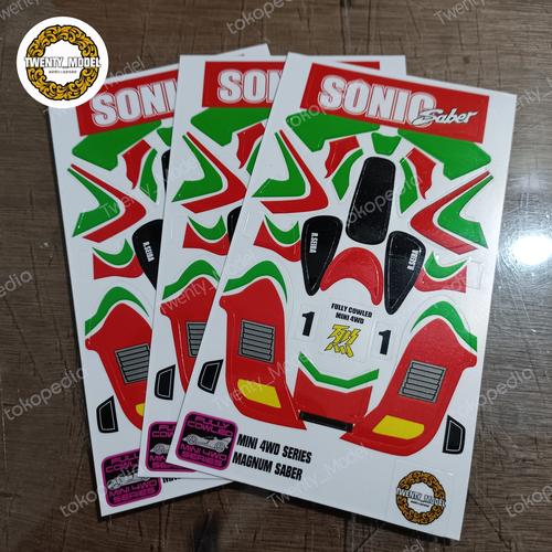 Jual stiker decal Mini4wd Sonic saber - Kota Denpasar - Twenty_Model ...