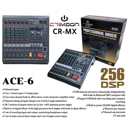 Jual Mixer Crimson CRMX ACE 6 / CR MX ACE-6 / CR MXACE6 ORIGINAL - Jakarta Barat - First Audio ...