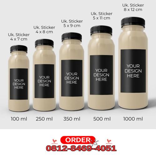 Jual Cetak Sticker Label Branding Kemasan Botol Minuman - 500ml - Kota ...