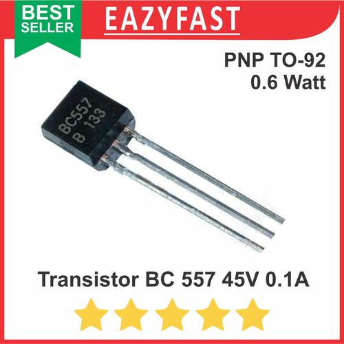 Jual Transistor BC557 BC 557 PNP Bipolar Amplifier Switch Tr TO-92 TO92 - Kab. Bandung ...