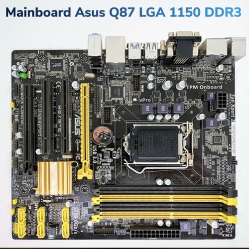 Jual MOTHERBOARD ASUS Q87 LGA 1150 DDR3 4SLOT RAM - Jakarta Pusat ...