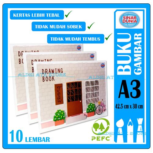 Jual Buku Gambar Sidu A4 A3 Drawing Book Sinar Dunia - A3 (42.5x30.5) - Jakarta Barat - Aldhi ...