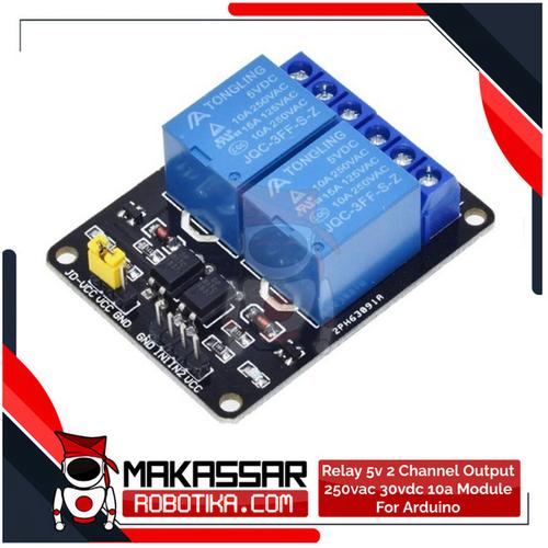 Jual Relay 5v 2 Channel Output 250vac 30vdc 10a Module For Arduino ...
