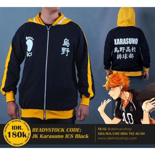 Jual Jaket Anime Haikyuu Manga Hinata Shouyou Sport - Jk Karasuno Ics ...