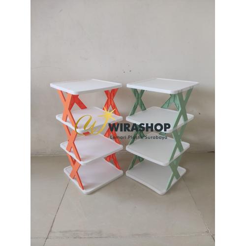 Jual Rak sepatu dan sandal X tempat sepatu dan sandal susun / rak ...